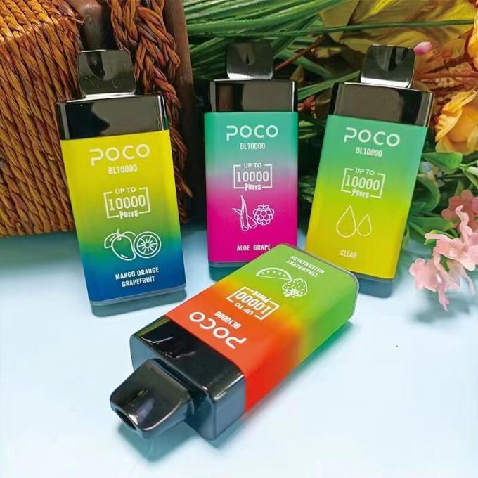 POCO BL10000 10000 stößt 20ml 5% NIC 650mAh Rechargable Wegwerf-Vape luft